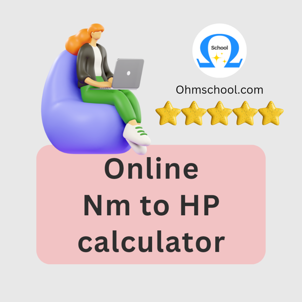 Nm To HP Converter Torque To Horsepower Calculator